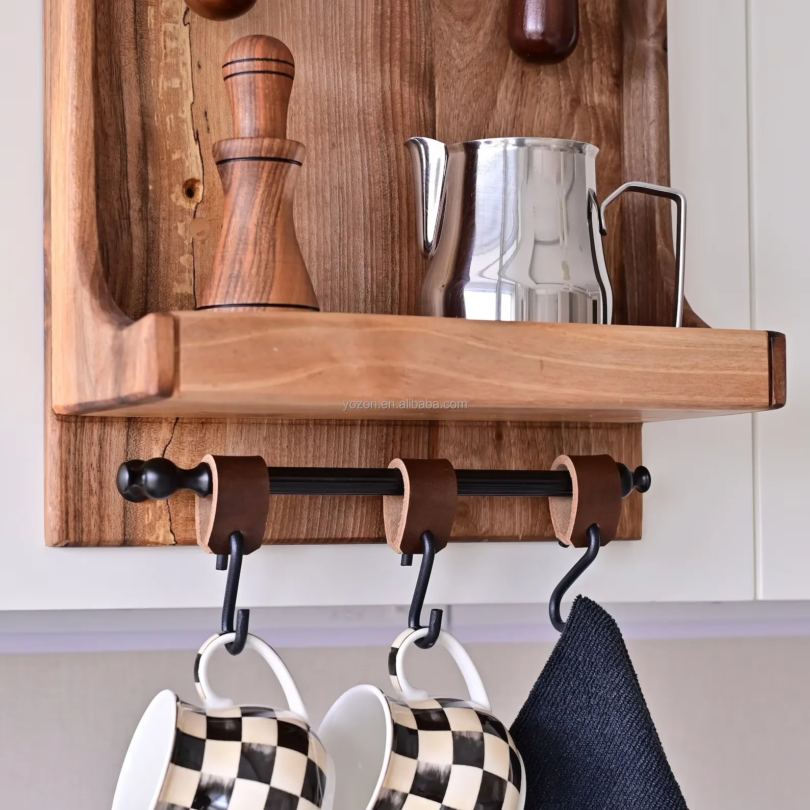 Customized Barista Wall Shelf - Perfect for Espresso Accessories
