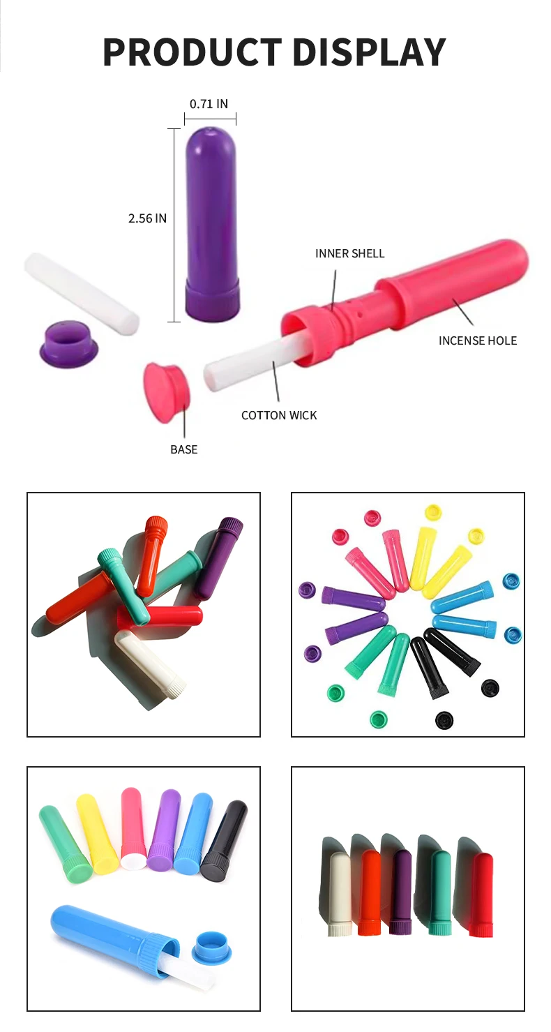 Plastic Single-use Nasal Tube Colorful Portable Rotary Nasal Tube Nasal ...
