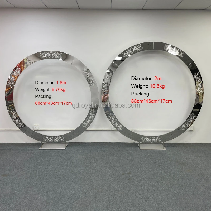 Heavy-Duty Metal Base Background Pipe and Drape Wedding Arch Event ...