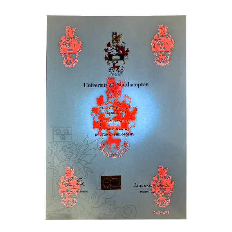 Custom University Diploma Certificate Uv Fluorescent Special Pattern ...