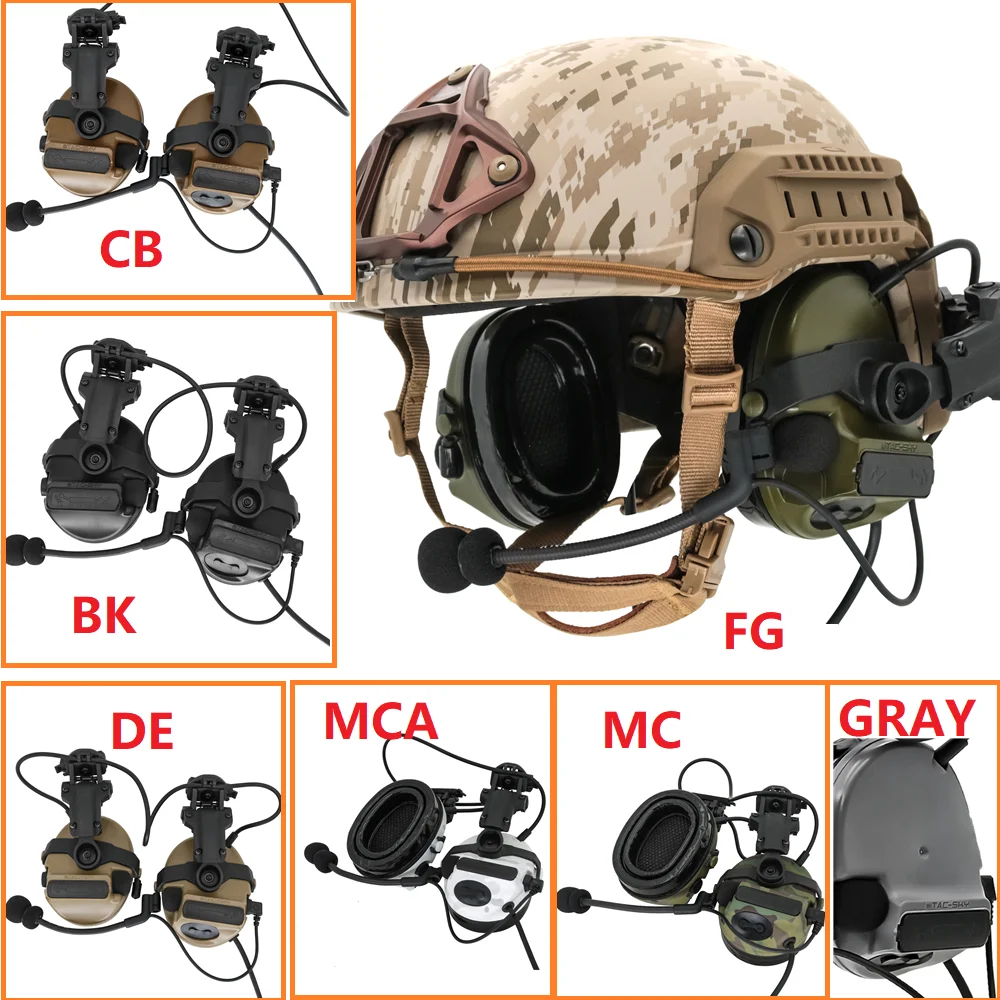 Ts Tac-sky Comtac Tactical Helmet Arc Rail Adapter Version Comtac Iii ...