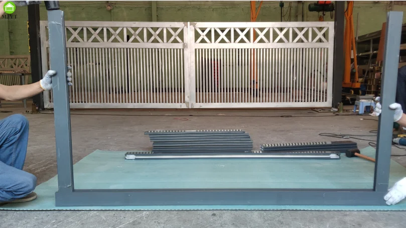 Modern Design Smart Gate Opening System Aluminium Gates Garden Villa ...
