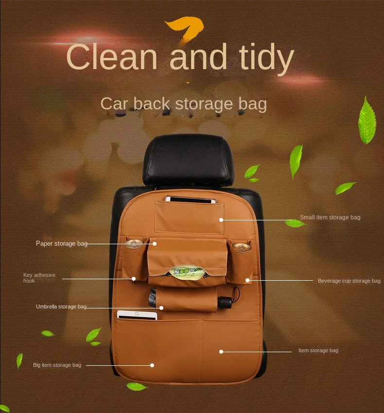 Wholesale Car Seat Back Organizer Hanging Folding Storage Bag Car Seat ...