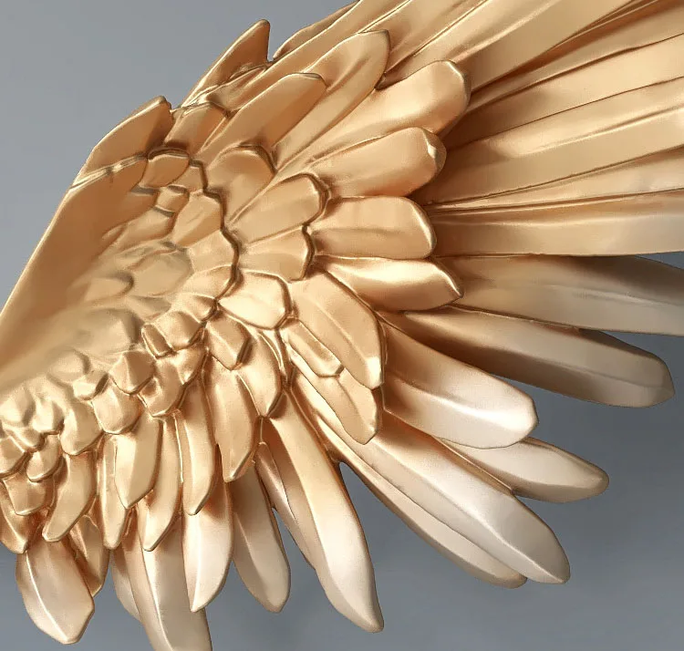 Angel Wings Retro Wall Mounted Gilt Angel Wings Figurine Wholesale Home ...