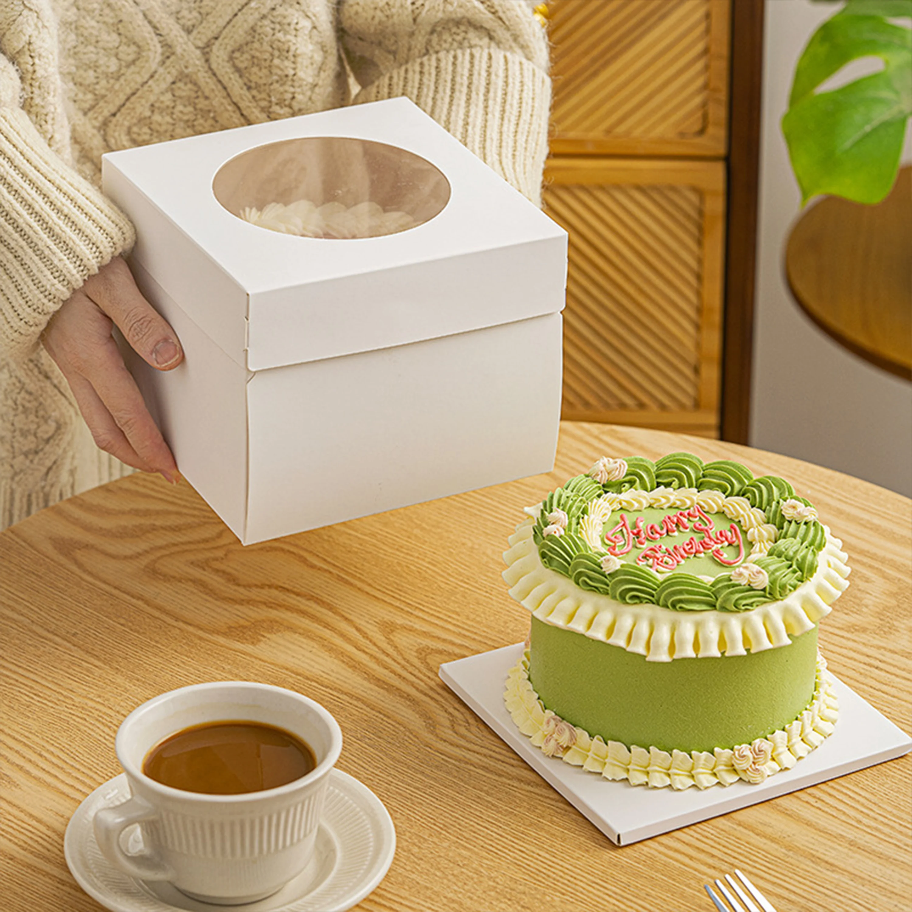 Wholesale Twinkie Boxes White Cardboard Cupcake Boxes With Plastic ...