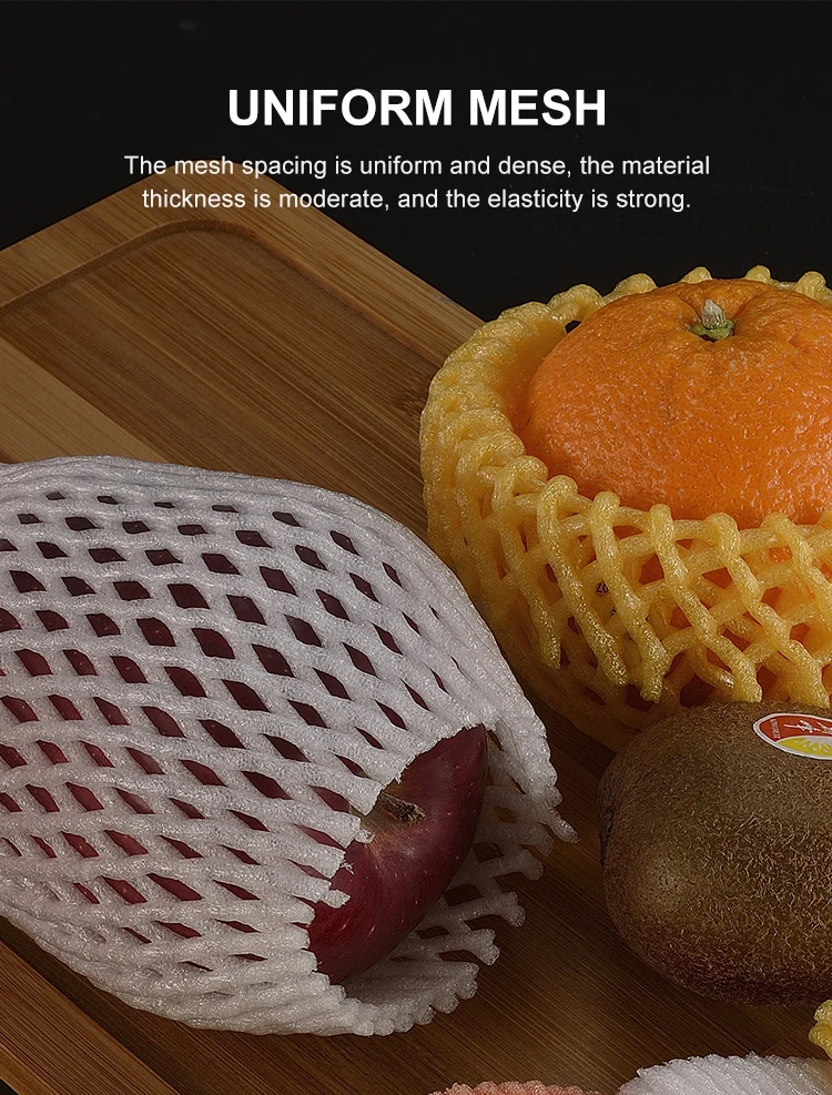 Customizable Size Foam Net Sleeve for Fresh Fruit - Apple Plastic Bag
