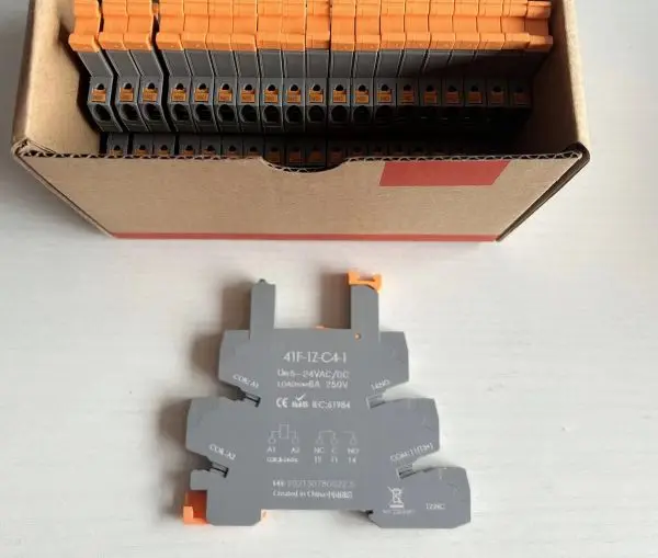 Customization Plc 6.2mm Relay Socket Interface 6a 24v Contact Rating ...