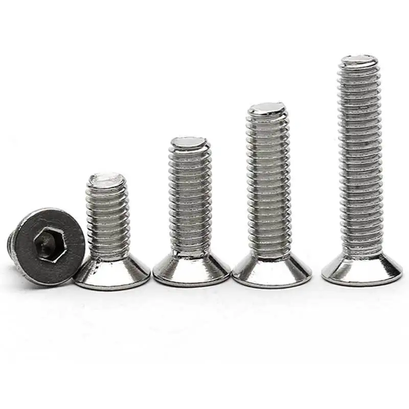M6 High Quantity Stainless Steel 304 Hexagon Socket Countersunk Head ...