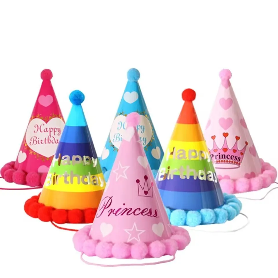 Paper hat kids birthday decoration baby shower party supplies party ...