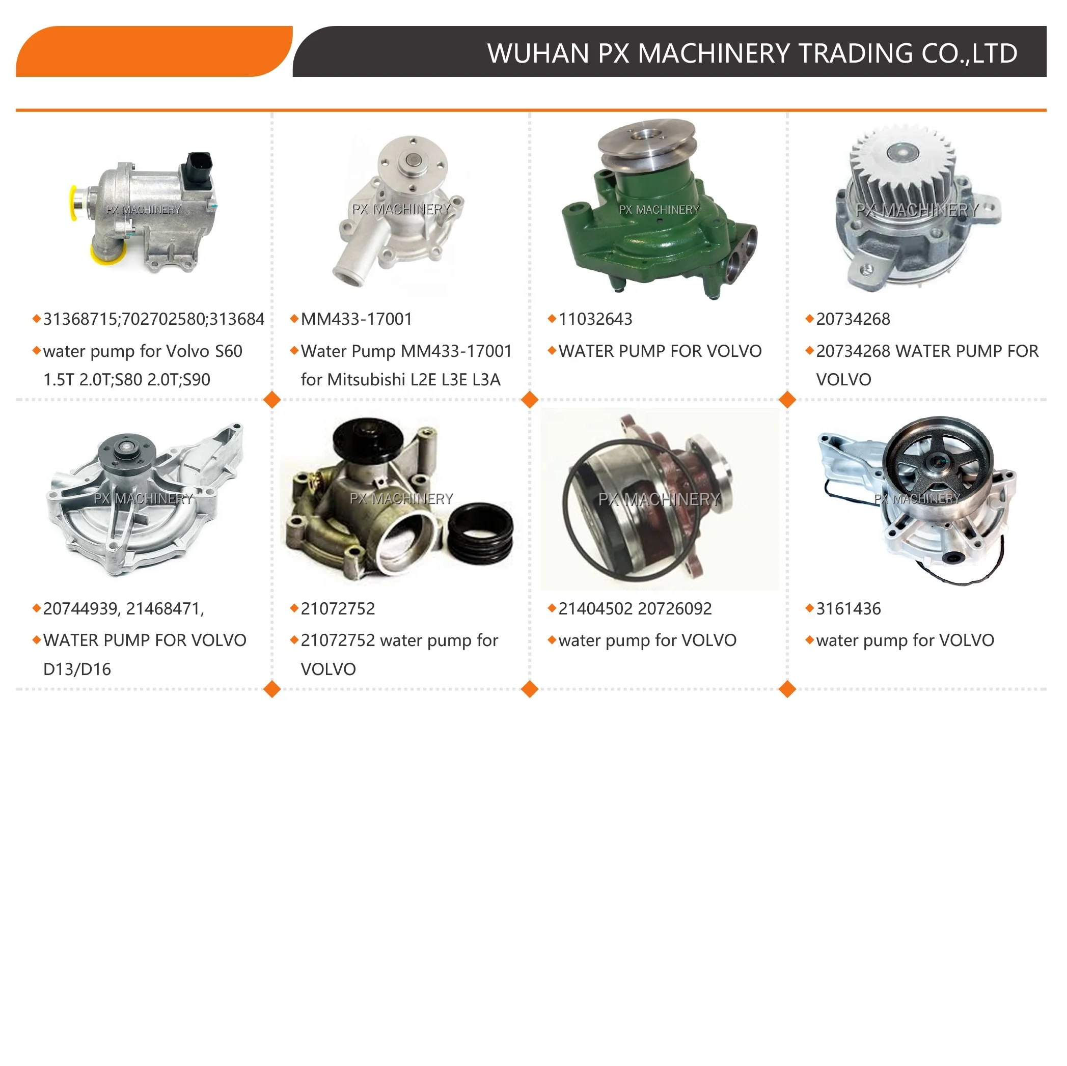 Volvo Water Pumps - Reliable Performance for S60, V40, & More