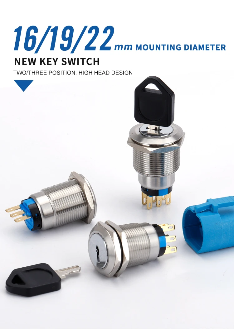 Single Push Button / One Key Membrane Switch With Leds Waterproof 3 Way ...