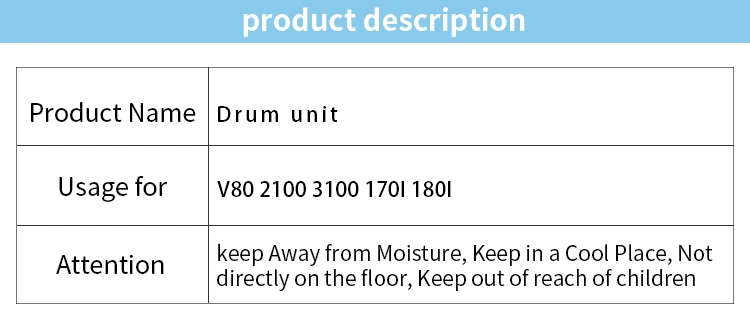 S-c Original Printer Color Drum Unit For Xerox Versant V80 V180 V2100 ...