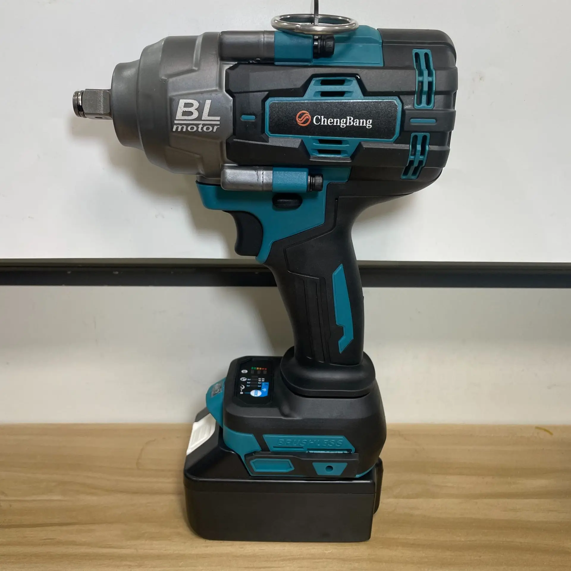 1600N.m Heavy Duty Brushless Cordless Electric Impact Wrench 1/2" for ...