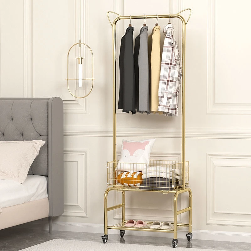 Supply Free samples metal clothes rack Nordic simple vertical clothes ...