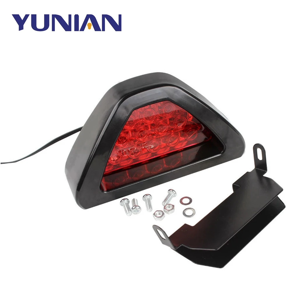 F1 Style Drl Red White 12 Led Rear Tail Stop Fog Triangular Brake Light ...