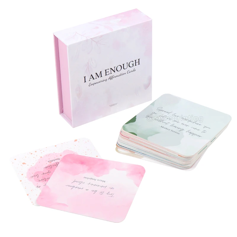 Custom Size Design Mental Health Card Positive Self Phrases Relaxation ...