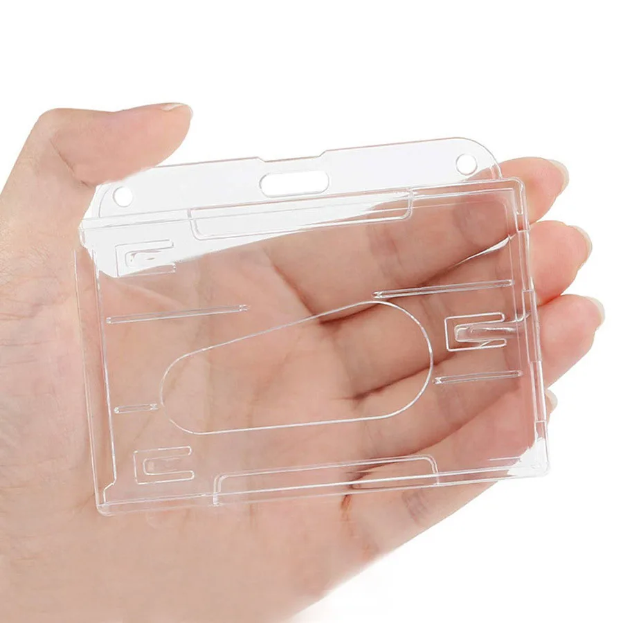 Factory Wholesale Pvc Ps Clear Transparent Double Hard Case Id Cards ...