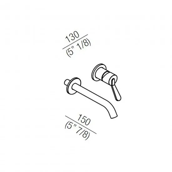 Agape Fez 2 Single Lever Mixer for CSA Basin Faucets
