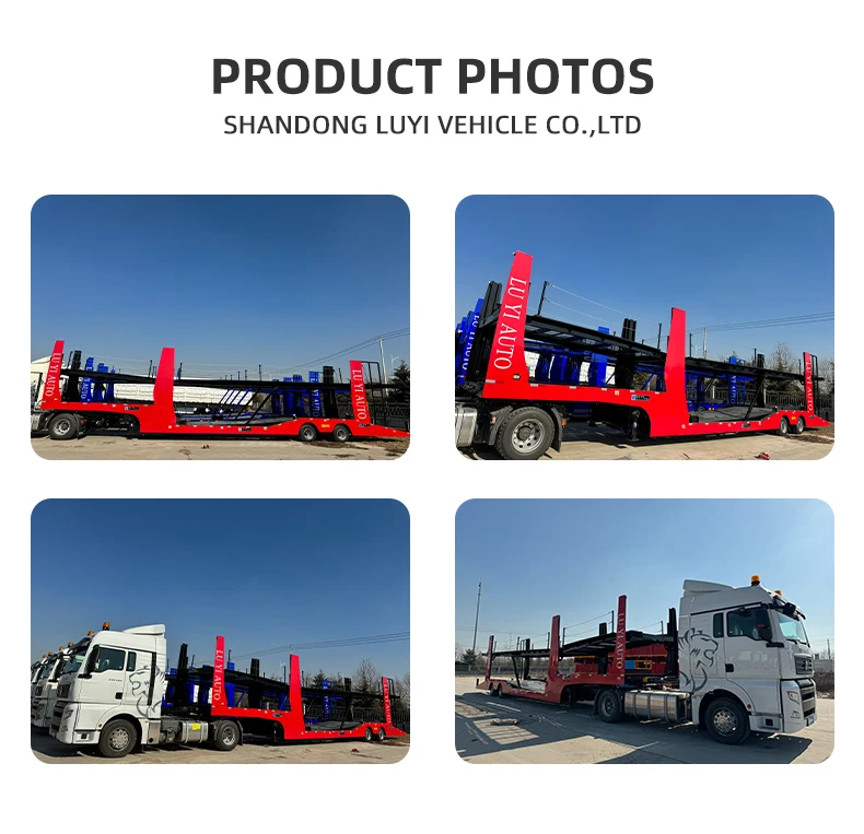 Luyi 2 Axles 3axles Double Deck Auto Transport Trailers Car Carrying ...