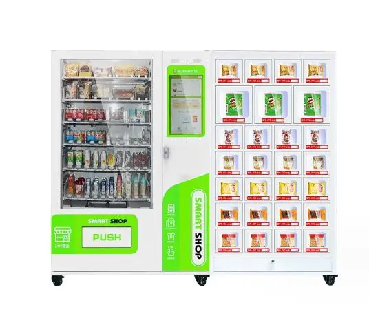 Robot Combo Smart Fridge Coin Operated Ice Water Icecream Ice Cream ...