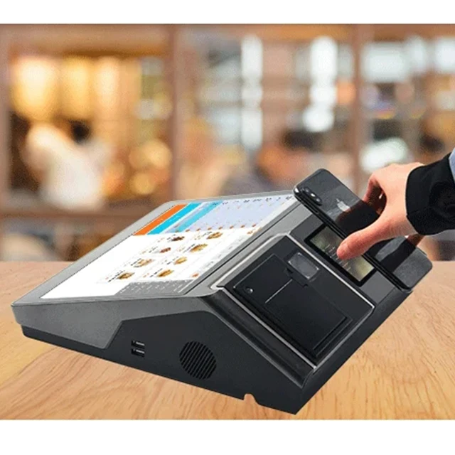 Cashier Counter Table For Restaurant Dual Touch Screen Pos Android Pos ...