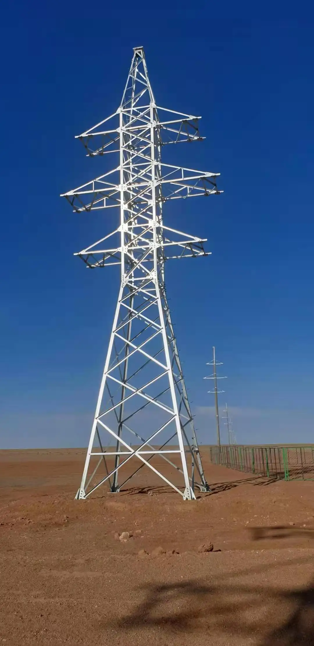 10-500kV Double Circuit Transmission Line Tower, Transmission Lattice ...