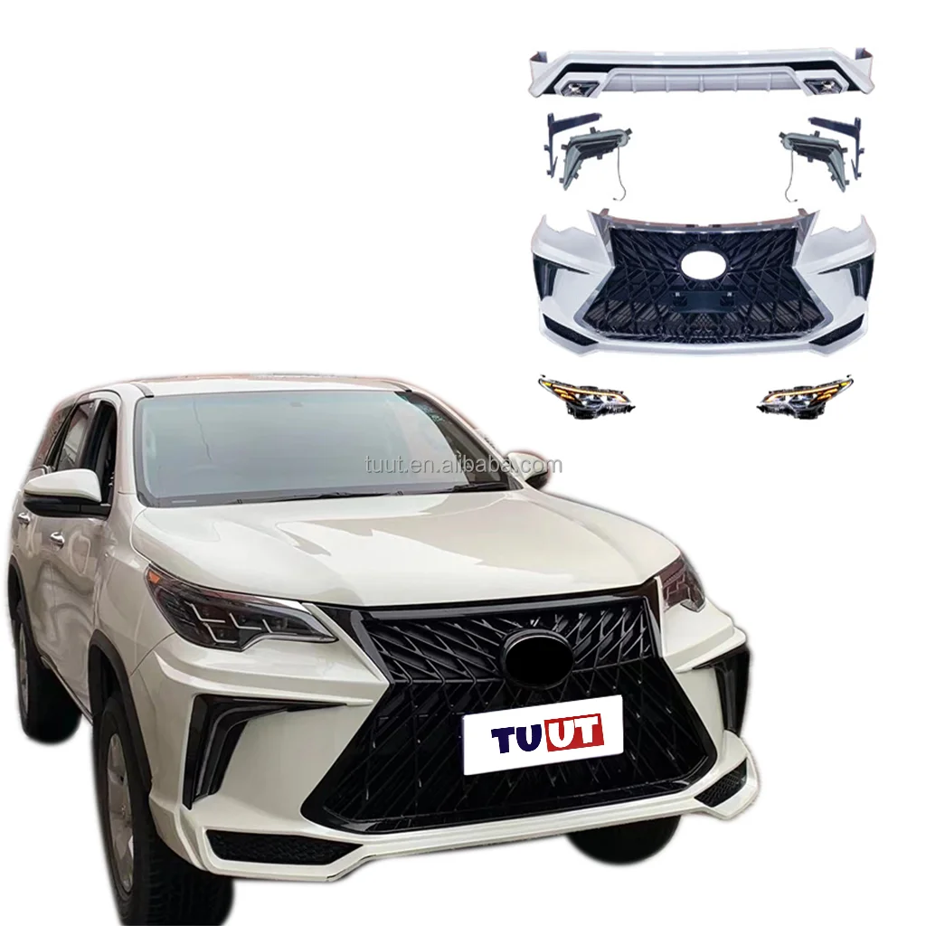 Auto Facelift Refit Body Kit Assembly With Front Lamp For Toyota ...