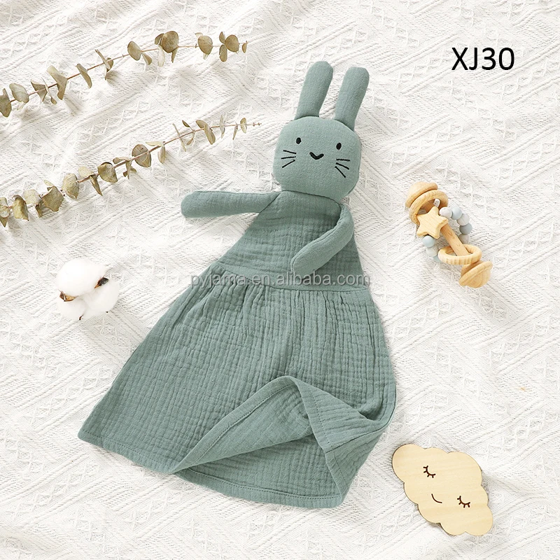 New Arrival 100% Organic Cotton Muslin Cute Little Bunny in New Skirt ...