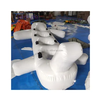 Inflatable Team Building Race Game Inflatable Airplane / Ride Jumping ...