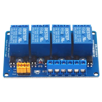 4-way Electromagnetic Relay Module With Dual Optocoupler Isolation Supports High And Low Level ...