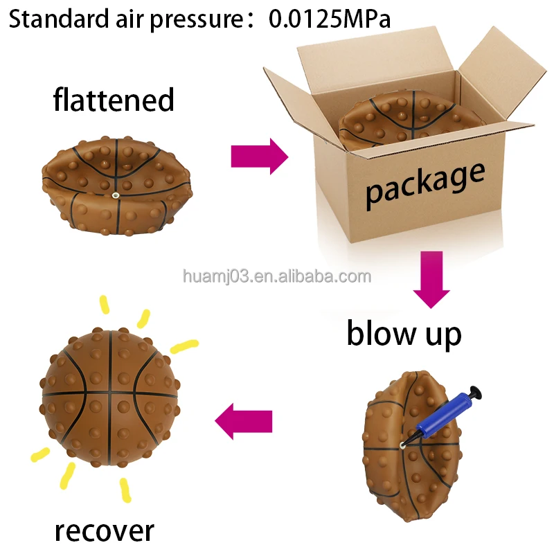 2022 Inflatable 3d Basketball Custom Pop Stress Ball Fidget Toy Squeeze ...