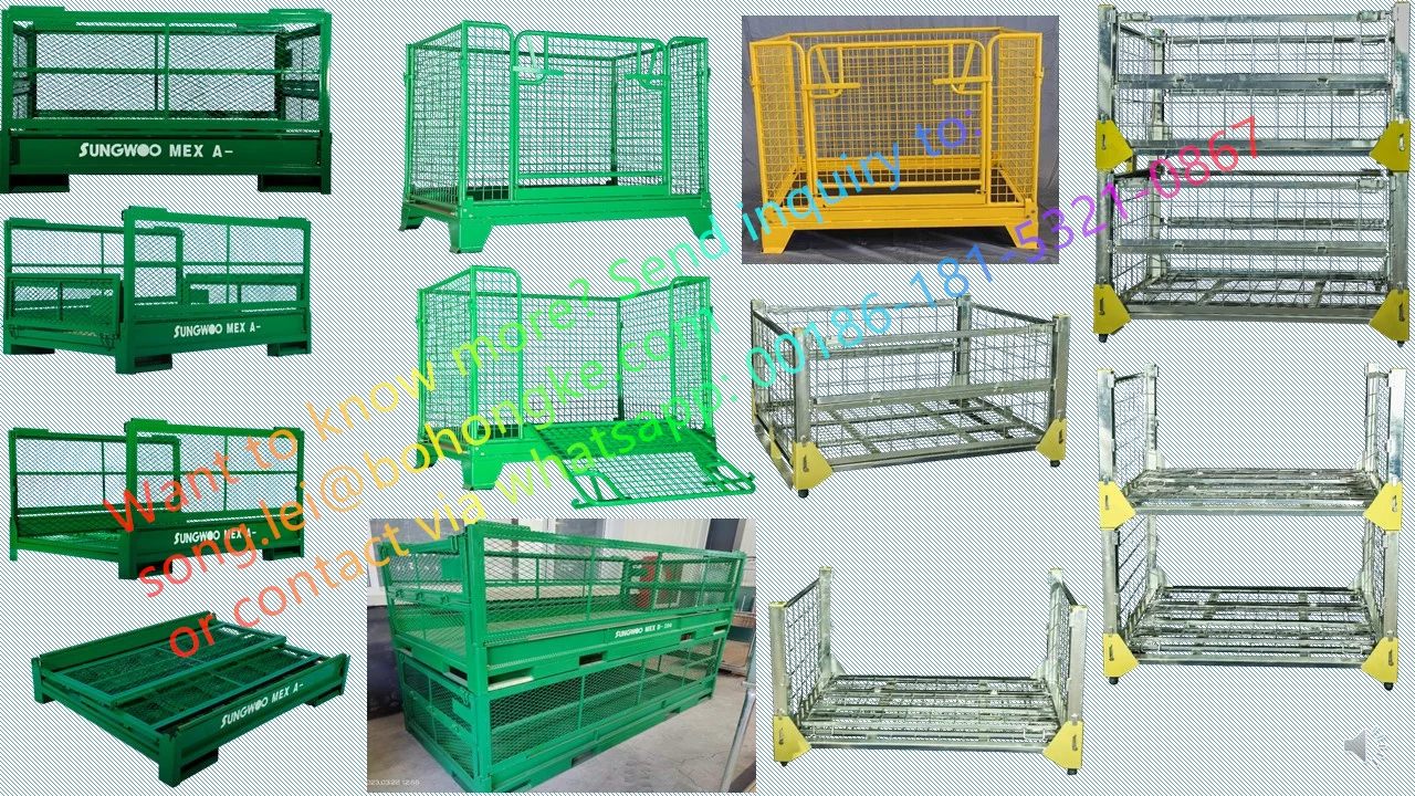 Bhk66 Strong Box Pallets Containers Made In China, Steel Cage Box ...