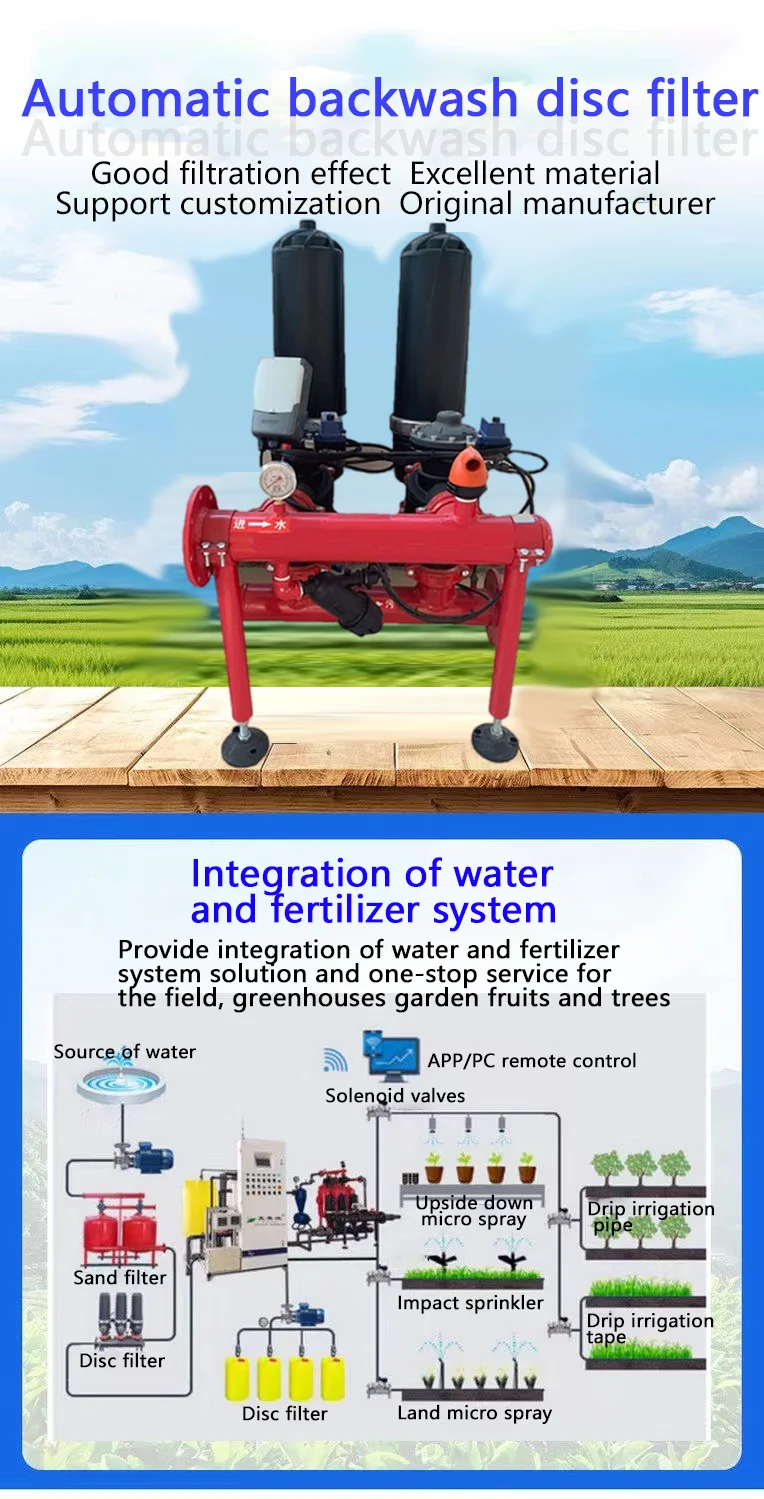 Automatic Flushing Self Cleaning Irrigation Filter Automatic Laminated ...