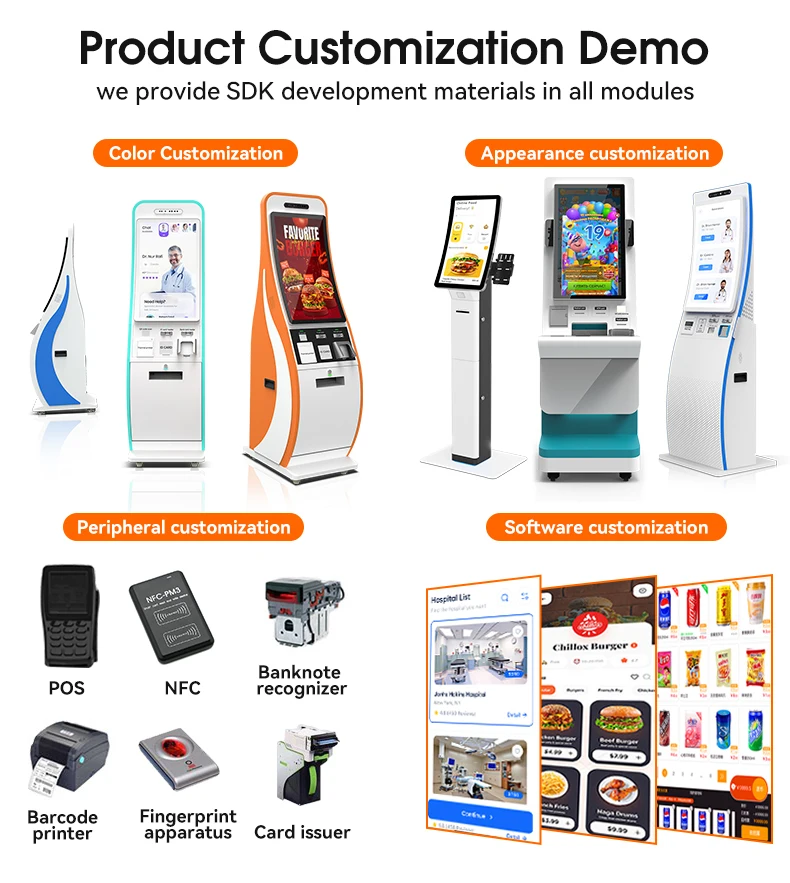 Terminal Card Reader Self-service Payment Machine Self-ordering Kiosk ...