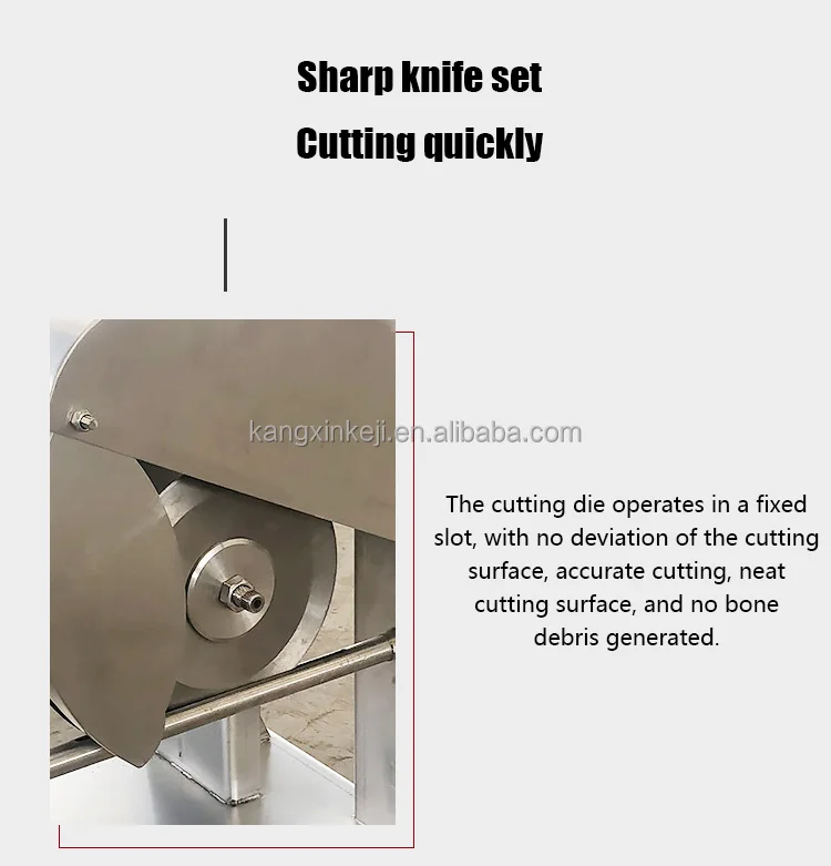 Manual Chicken Duck Vertical Meat Bone Portion Band Saw Cutter Machine ...