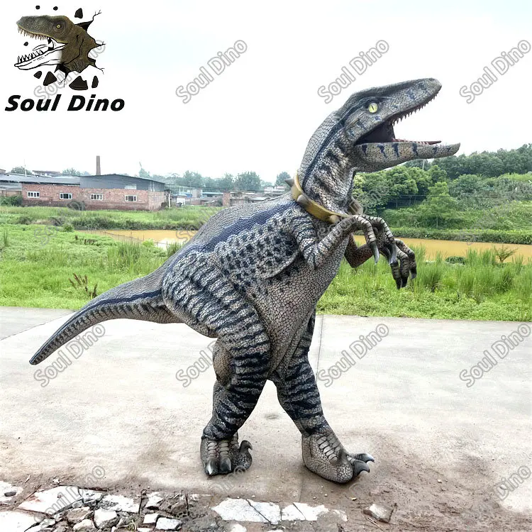 Realistic Walking Velociraptor Dinosaur Costume Jurassic Park ...