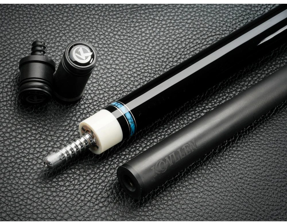 KONLLEN Carbon Fiber Pool Cue - Real Inlay & Leather Grip