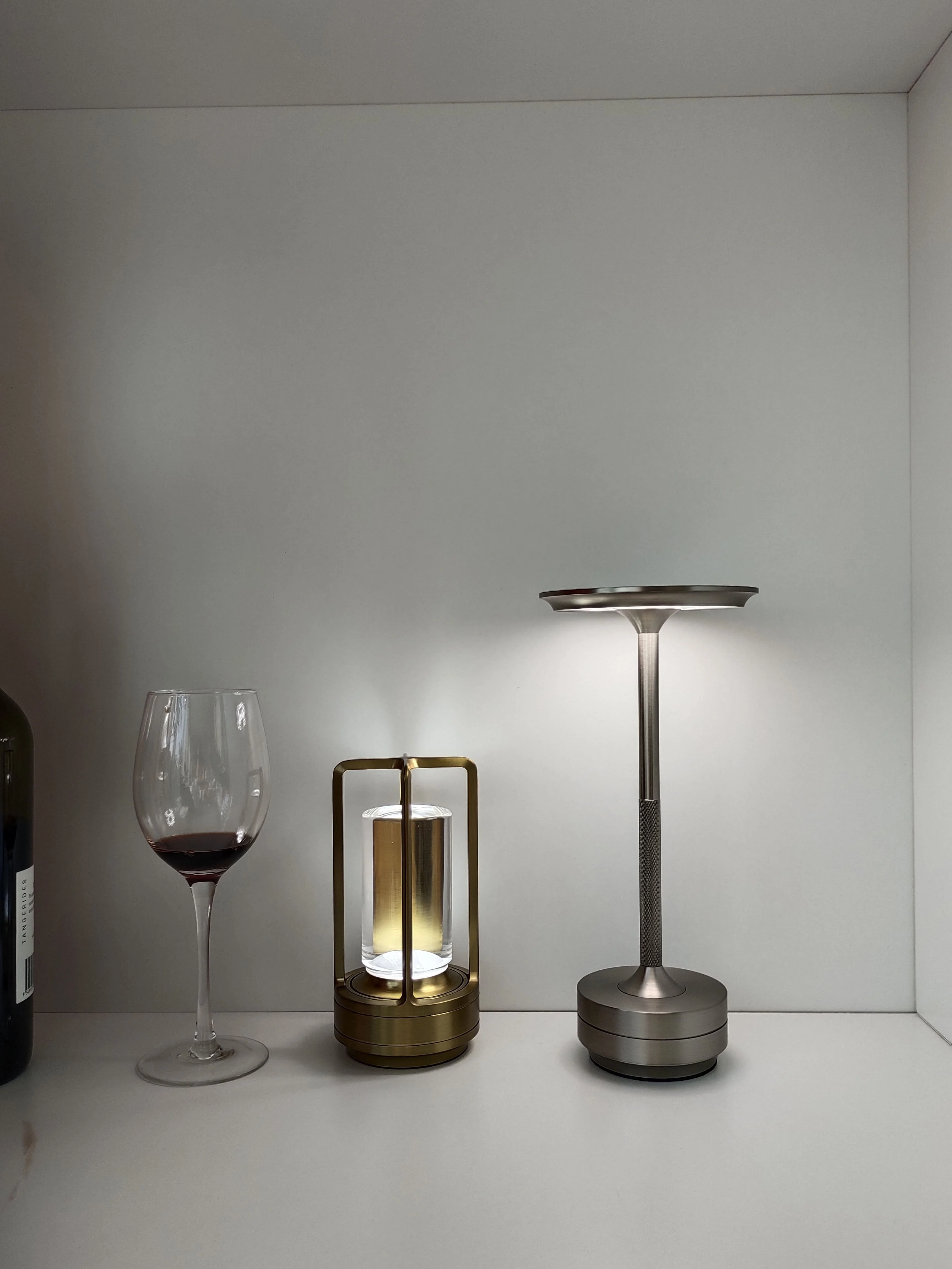 Aluminum Alloy Bedside Lamp - Creative LED Ambience Light