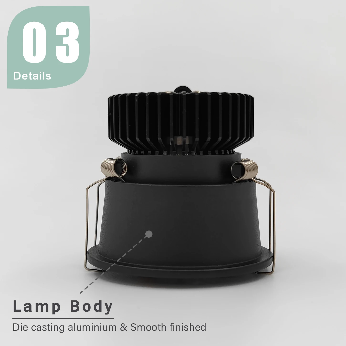 30W Downlight Black LED Spot Light - Adjustable & Efficient