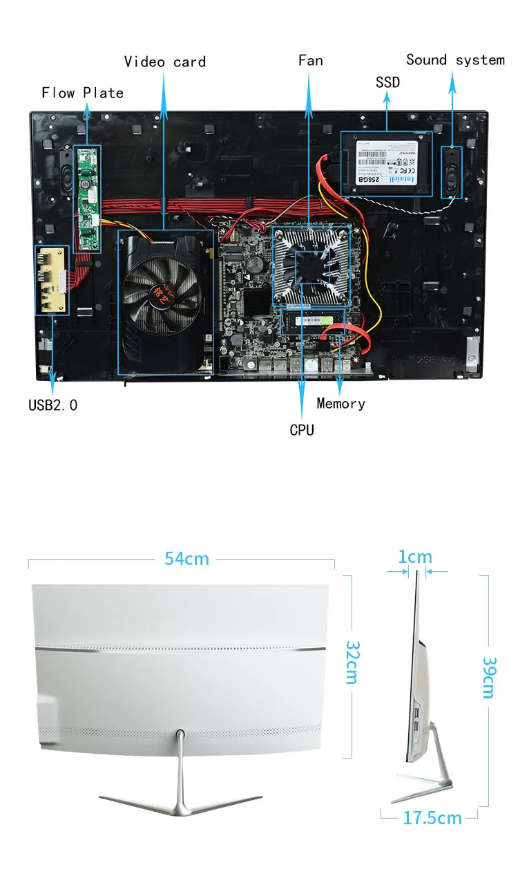 All In One Computer Personal Pc Desktop I3-380 I5-520 I5-2520 I3-3220 ...