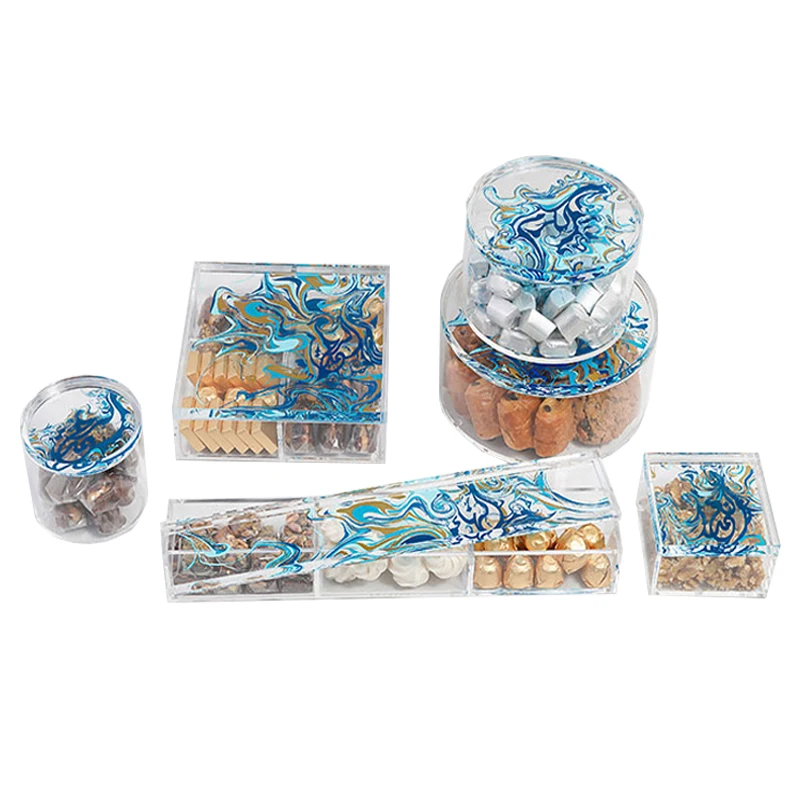 Arabic Style Candy Divided Storage Box With Lid Custom Boxes for ...