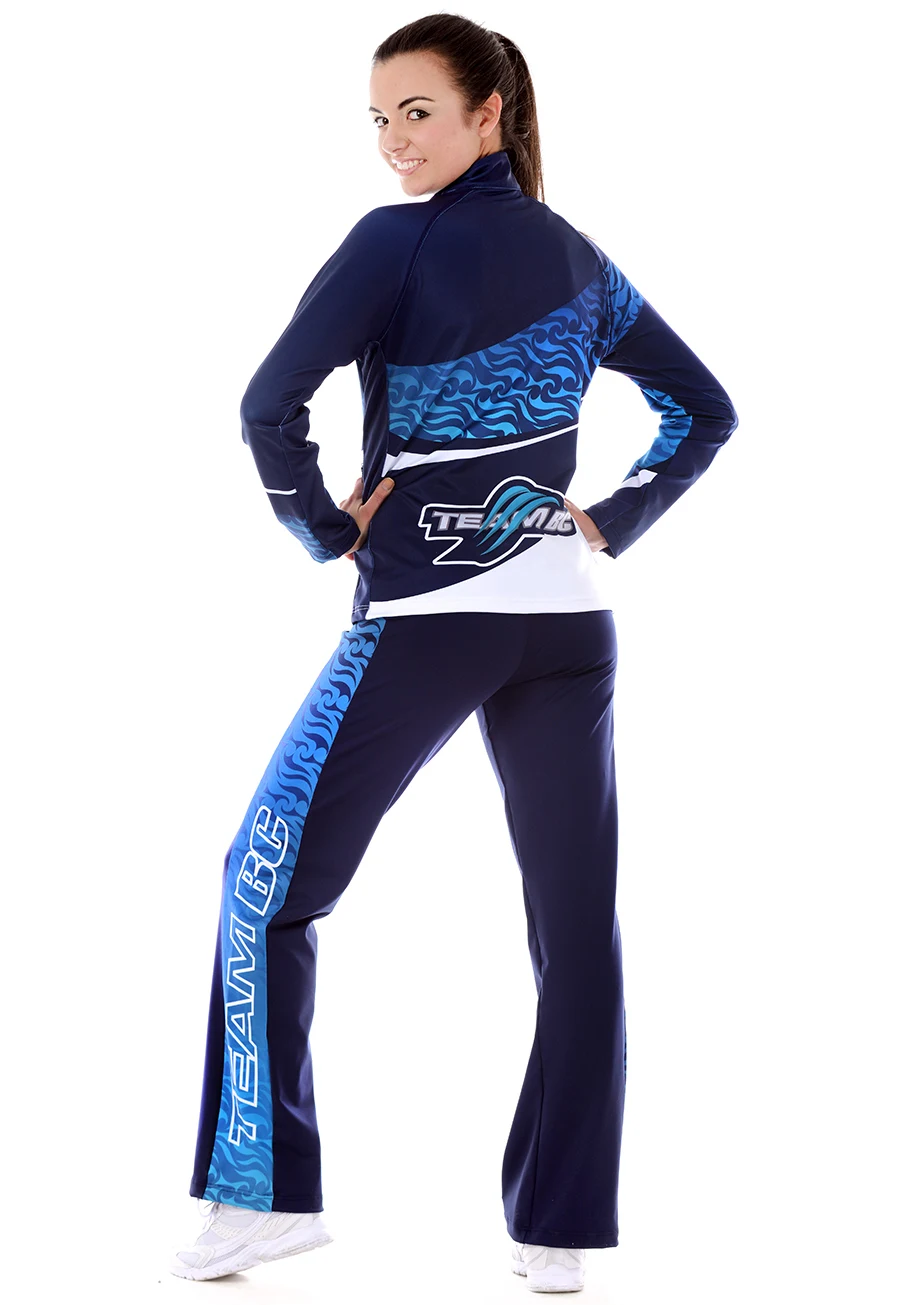 Custom Sublimated Cheerleading Tracksuit Set Warm-Up Jacket & Pants for ...