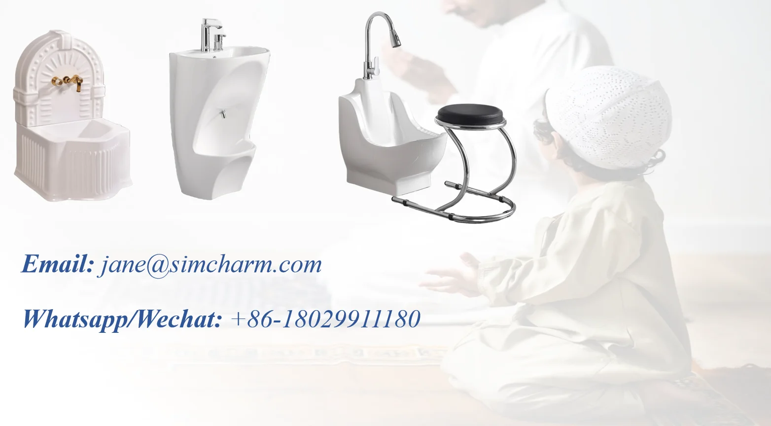 W09A 2024 New Muslim Prayer Basin - Acrylic Wudu Foot Washer