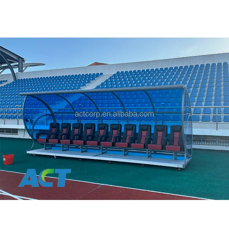 Two Level Portable Soccer Dugout VIP Stadium Seats
