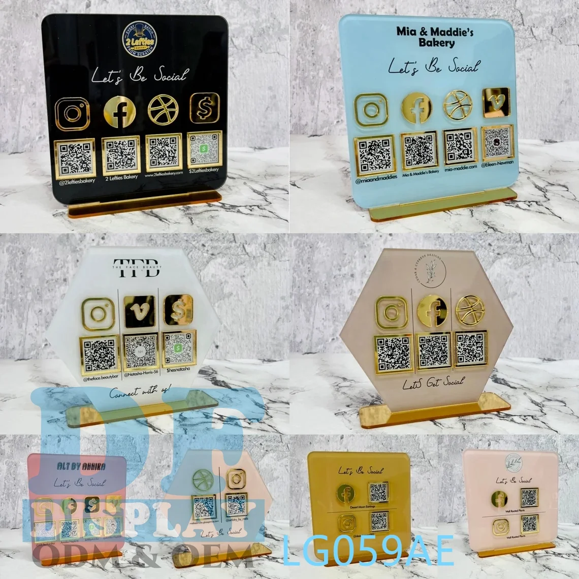 Qr Code Display Custom Social Media Sign Template Social Media Qr Code ... Qr Code Display Custom Social Media Sign Template Social Media Qr Code ...