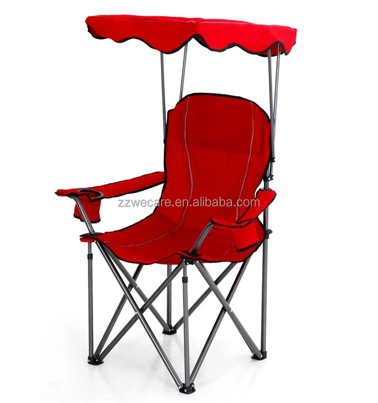 Retractable UPF 50+ Shade Canopy Portable Camping Lounge Chair Lawn ...