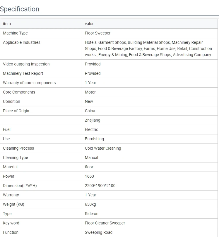 Sc2000e Industrial Floor Scrubber Polisher Ride On Cleaning Machine ...