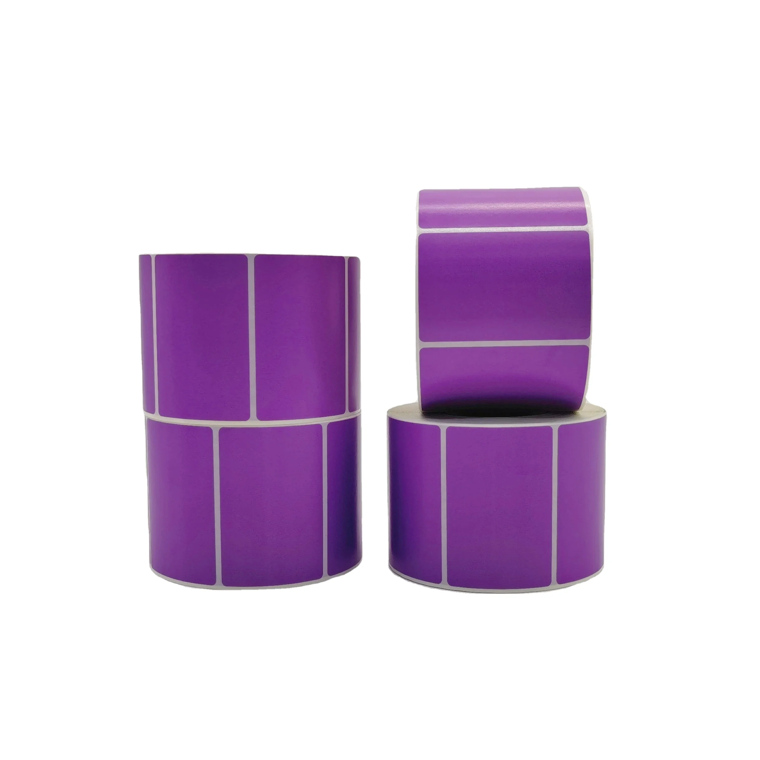 Custom Packaging adhesive Purple labels 60mm*40mm Logo Sticker scale ...