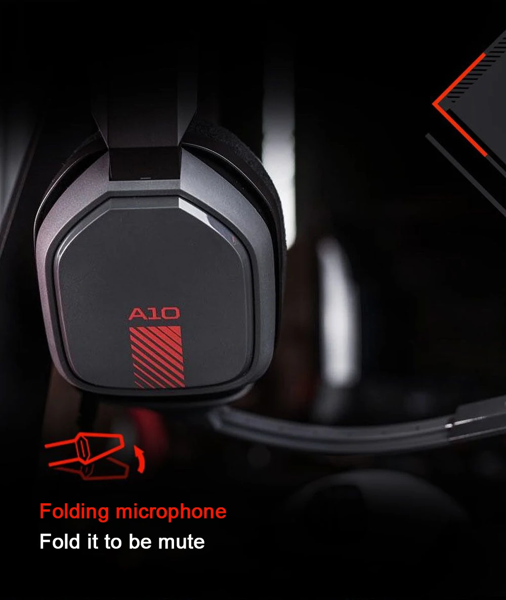 Logitech Astro A10 Esports Gaming Headset Over Ear Gaming Headphones ...
