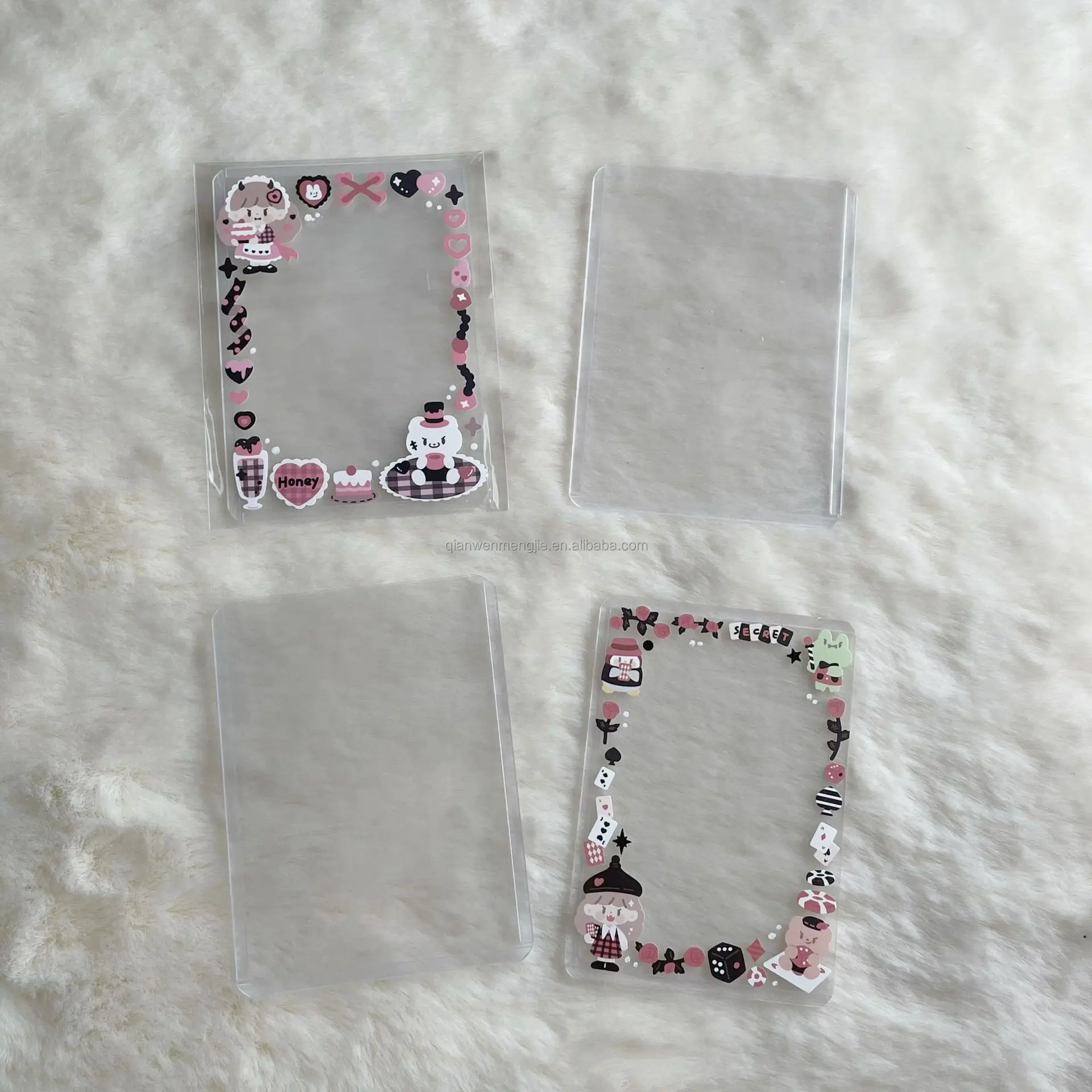 Card TopLoaders PVC Card Holder 3" X 4" Waterproof Double Side Clear ...